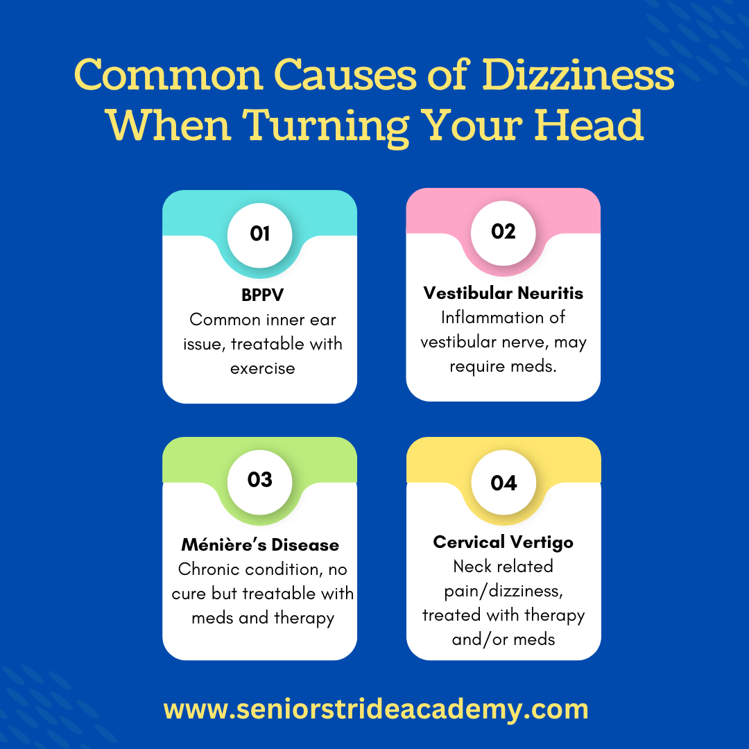 Why You Might Feel Dizzy When Turning Your Head - Senior Stride Academy